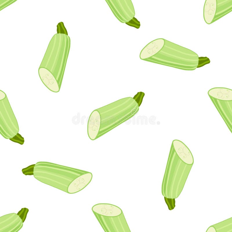 Illustration on Theme of Bright Pattern Zucchini Stock Vector ...