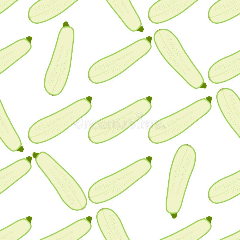 Illustration on Theme of Bright Pattern Zucchini Stock Vector ...