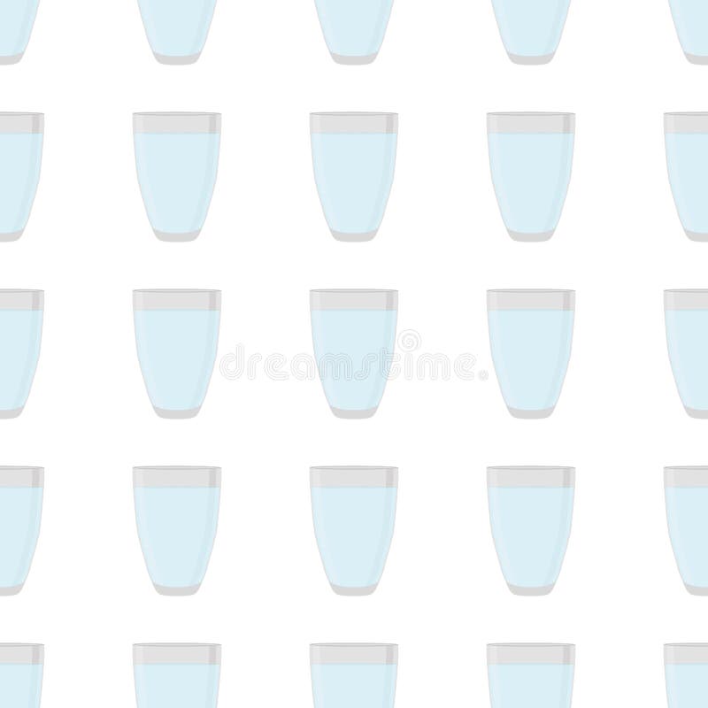 Illustration on Theme Colored Set Identical Types Glass Cups Stock ...