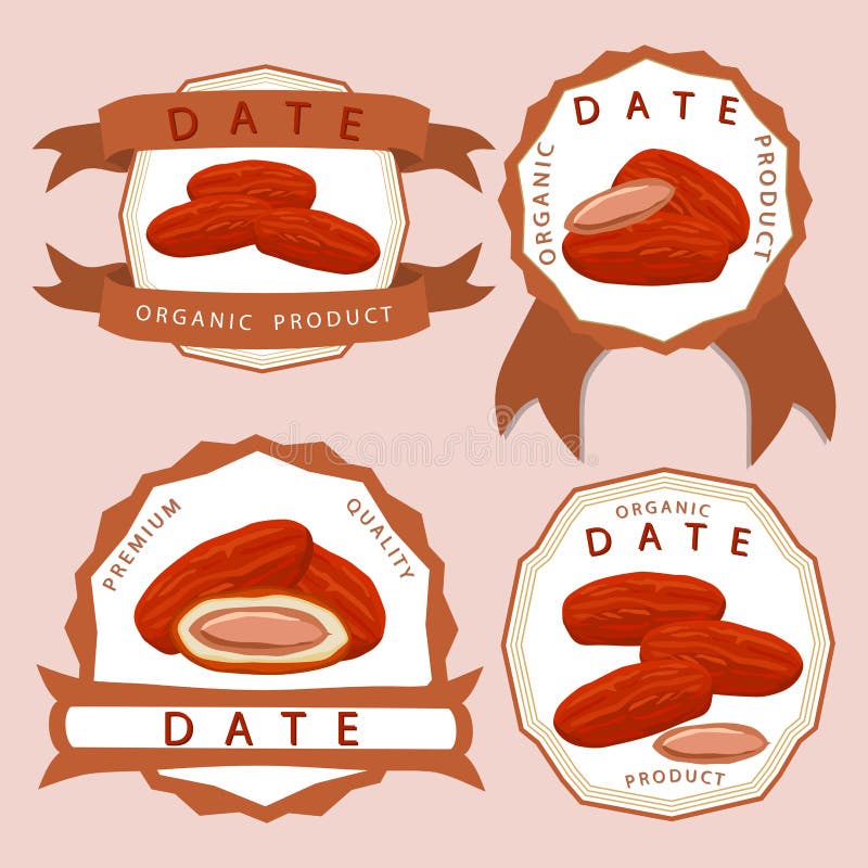 Illustration On Theme Different Types Of Date Fruit For Healthy Life ...