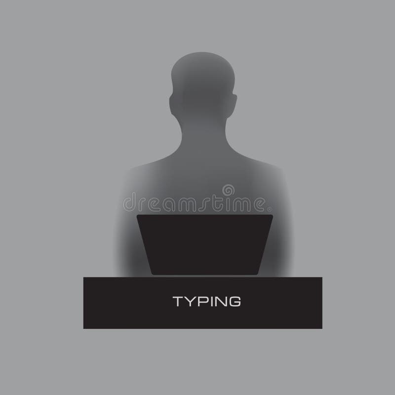 Illustration for the Theme Typing Stock Vector - Illustration of skill ...
