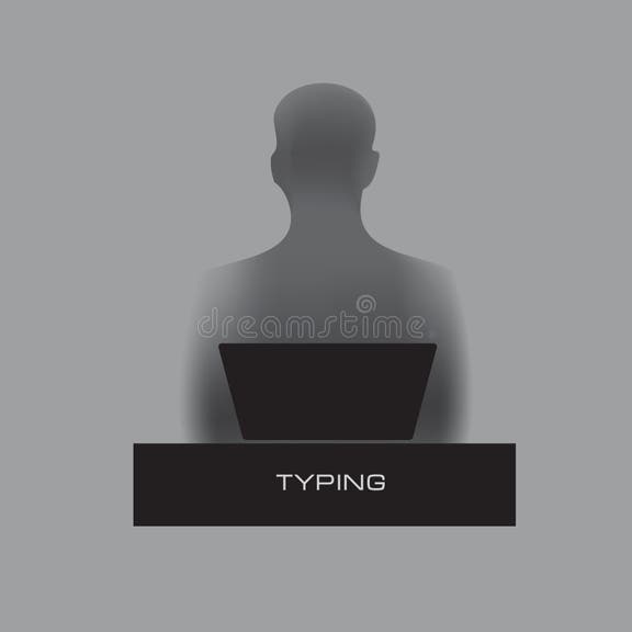 Illustration for the Theme Typing Stock Vector - Illustration of skill ...