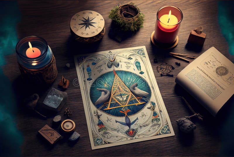 Illustration on the Theme of Witchcraft, Magic and Communication with ...