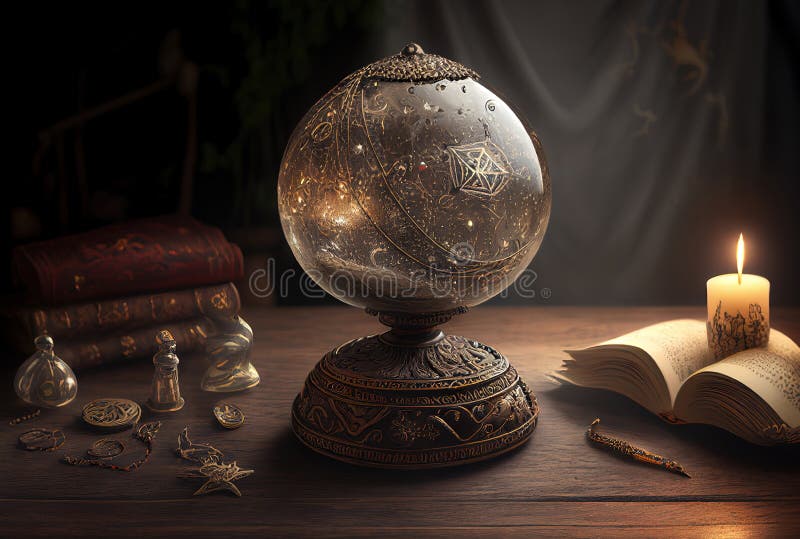 Illustration on the Theme of Witchcraft, Magic and Communication with ...