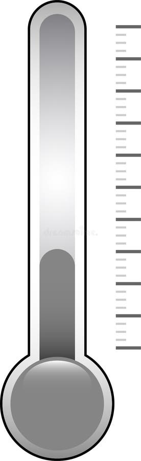 Monochrome Thermometer Illustration Stock Vector - Illustration of ...