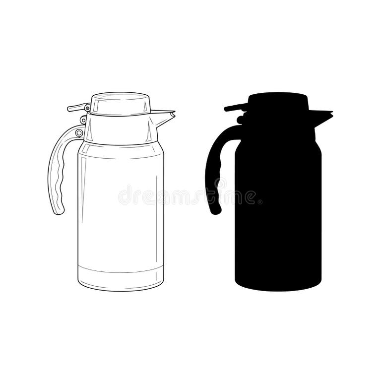 Flask Tea Drawing Stock Illustrations – 274 Flask Tea Drawing Stock ...