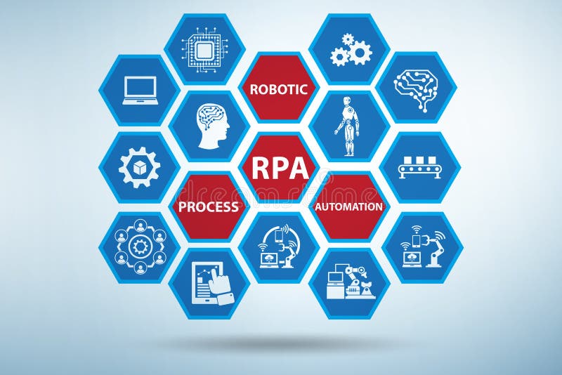 Illustration of RPA - Robotic Process Automation Stock Image - Image of ... Illustration of RPA - Robotic Process Automation Stock Image - Image of ...