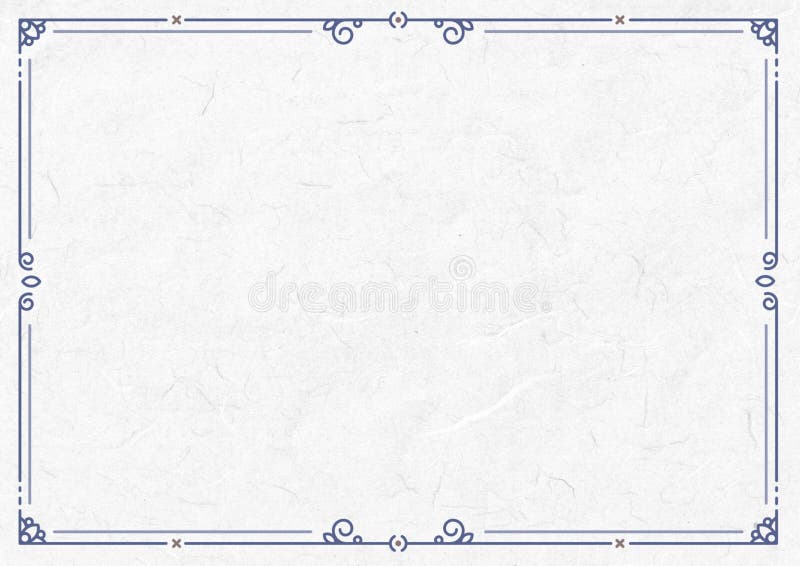 Illustration of Thin Blue Line Decorative Rectangular Frame Stock ...