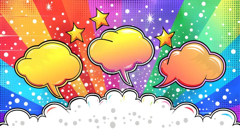 1,243 Rainbow Comic Background Stock Photos - Free & Royalty-Free Stock ...