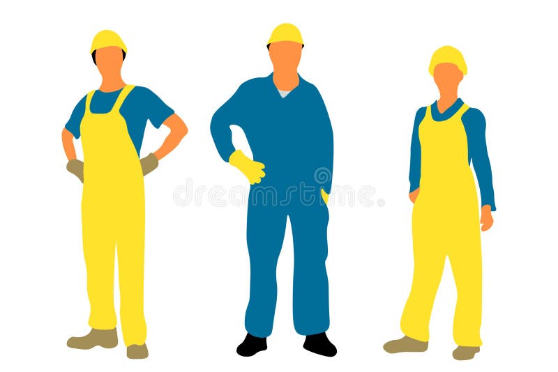 Three Industrial Workers Stock Illustrations – 68 Three Industrial ...