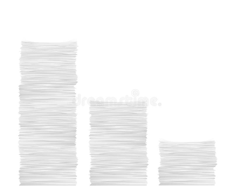 Stack of Paper stock illustration. Illustration of paper - 76294426