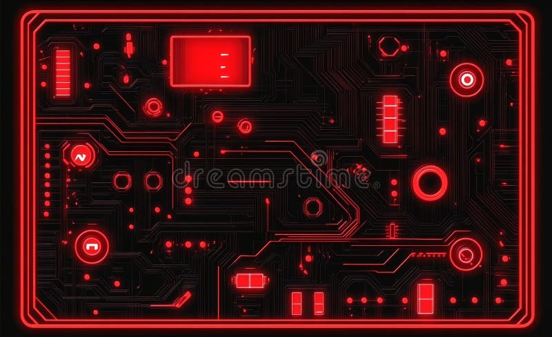 An Illustration of a Three-dimensional Abstract Technology Background ...