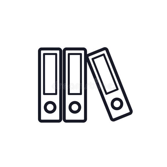 Illustration of Three Ring Binders, Representing Organization ...