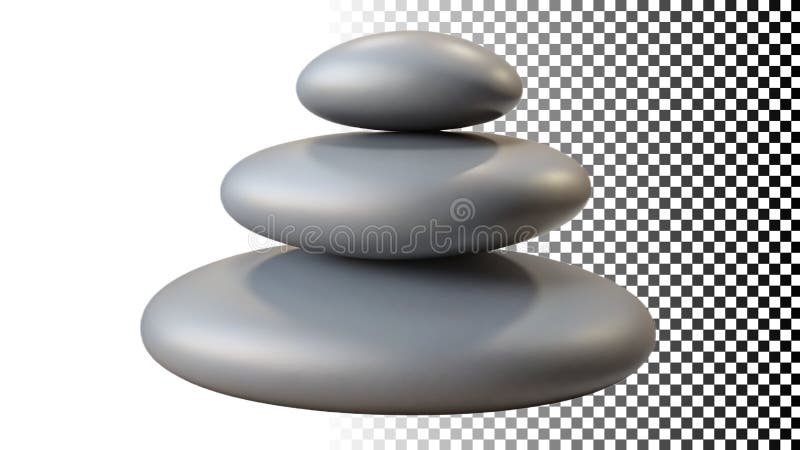 Stack of Smooth Grey Stones Balanced Zen Element Png Transparent Image ...