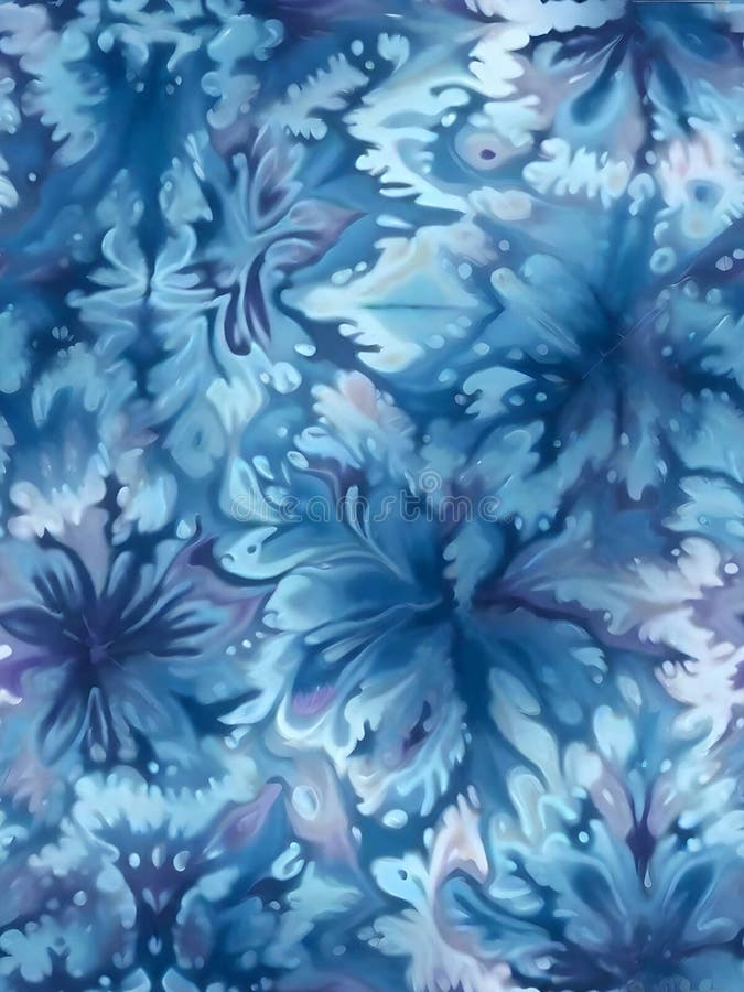 Ai Generated.Illustration of Tie-dye Fabric, Seamless Pattern Art ...