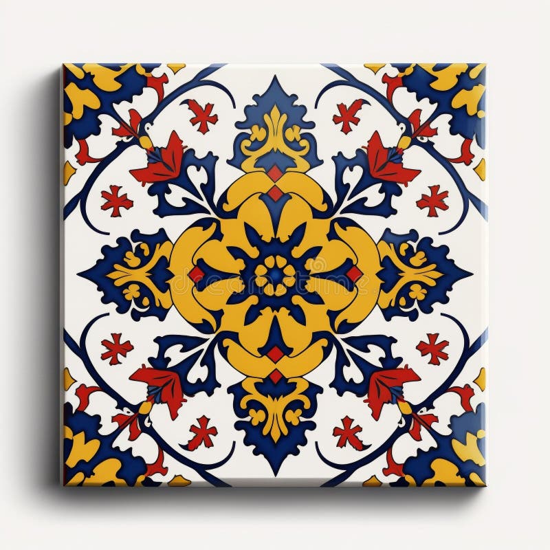 Illustration of a Tile with an Armenian Traditional Pattern Stock ...