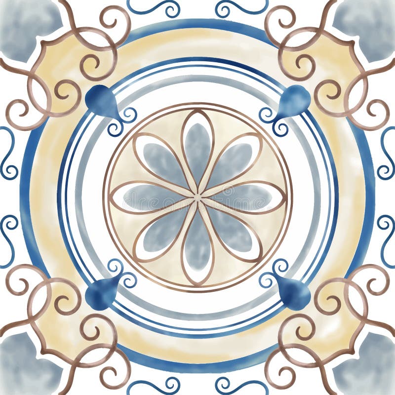 Illustration of Floor Tiles Pattern Stock Vector - Illustration of ...