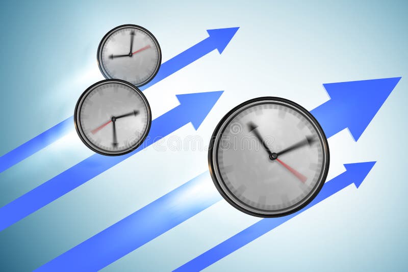 Illustration of Time and Growth - 3d Rendering Stock Illustration ...