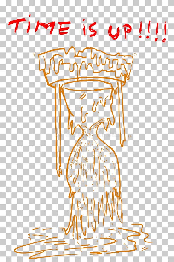 Illustration for Time is Up Stock Vector - Illustration of draw, game ...