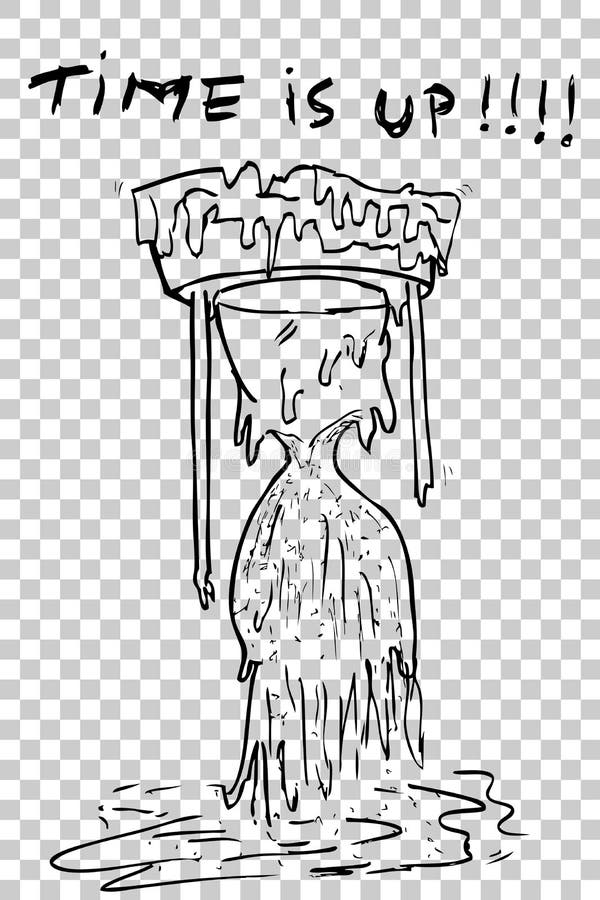 Illustration for Time is Up Stock Vector - Illustration of draw, game ...