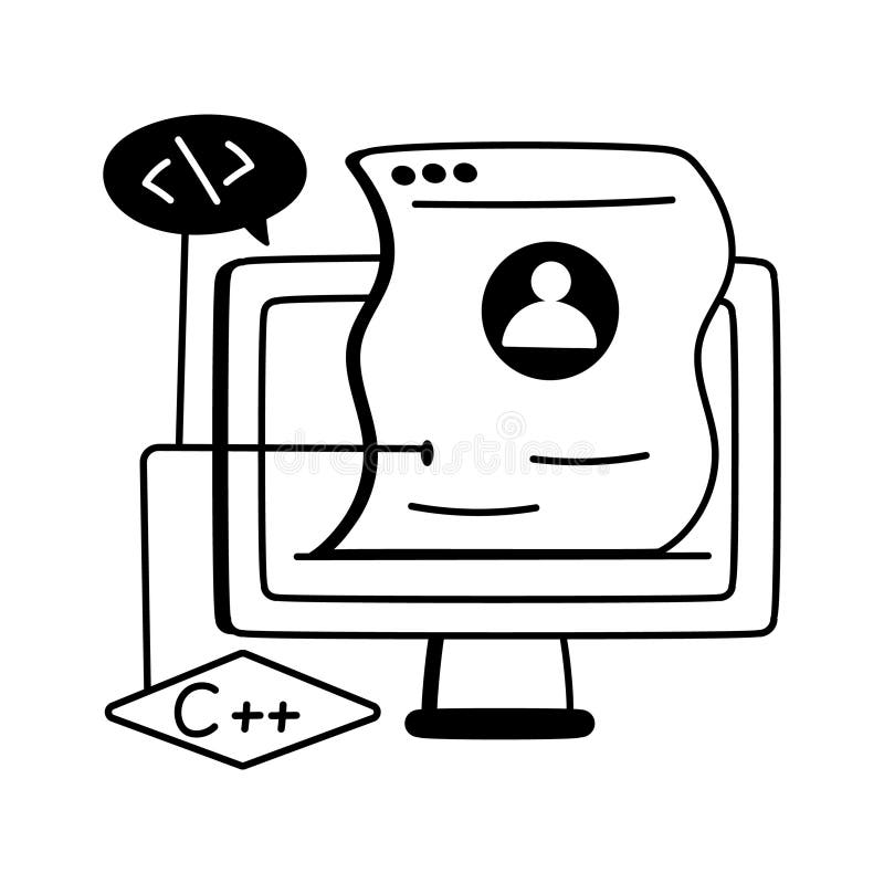 Illustration of Tools Used for Web Development and Coding Stock Vector ...