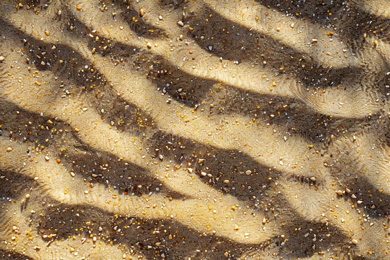 Illustration of Top View of Sand Texture Background, with Small ...
