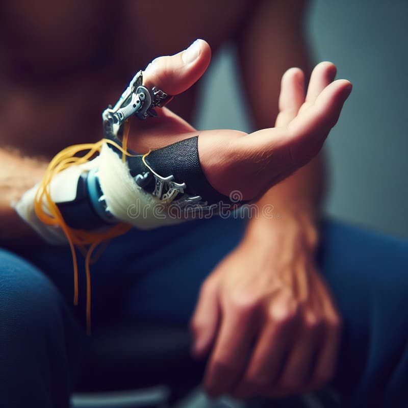 Illustration on the Topic Disabled People and Modern Prosthetics of ...