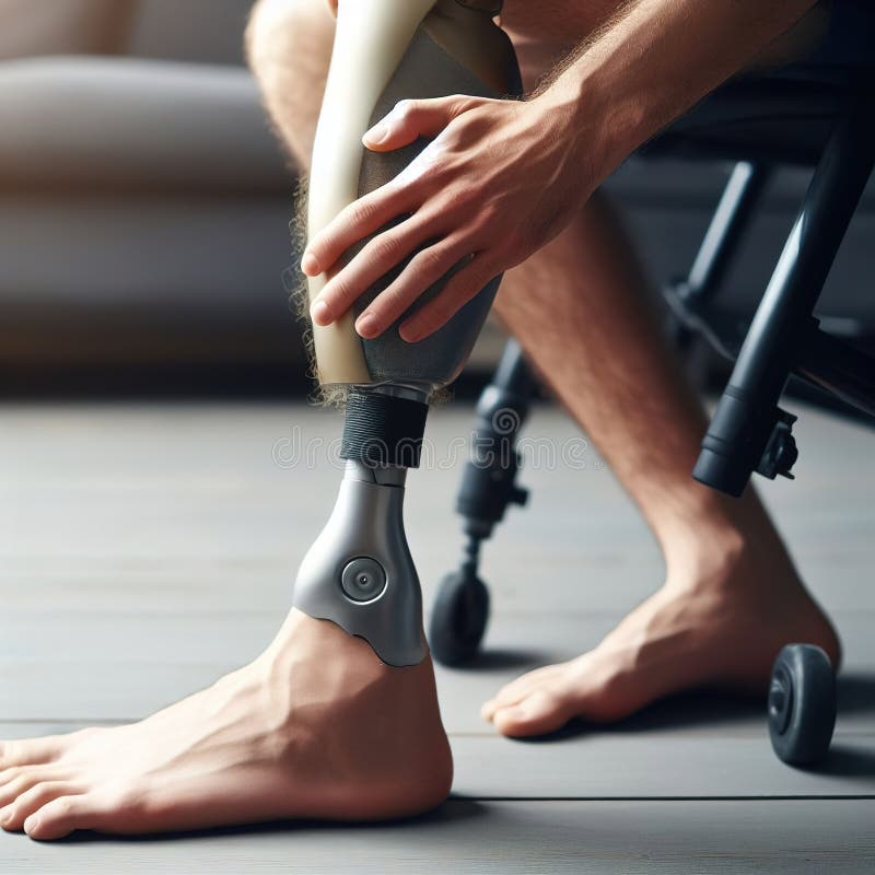 Illustration on the Topic Disabled People and Modern Prosthetics of ...