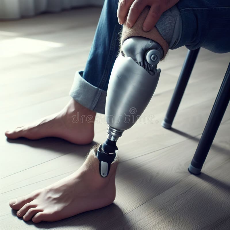 Illustration on the Topic Disabled People and Modern Prosthetics of ...