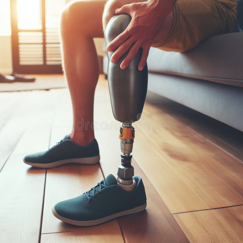 Illustration on the Topic Disabled People and Modern Prosthetics of ...