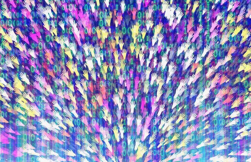 Illustration on Topic of Global Digital Control Stock Illustration ...