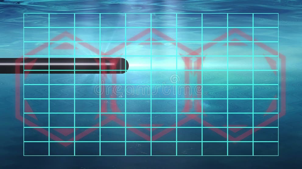 Illustration of Torpedo with Hud Element - Side View. Stock ...