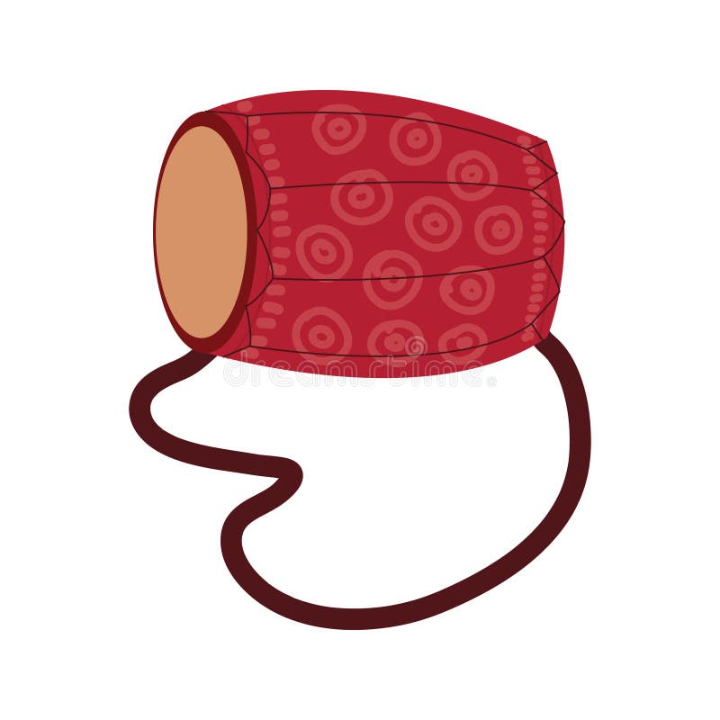 Traditional Bengali Dhol Drum Vector Illustration Stock Vector ...