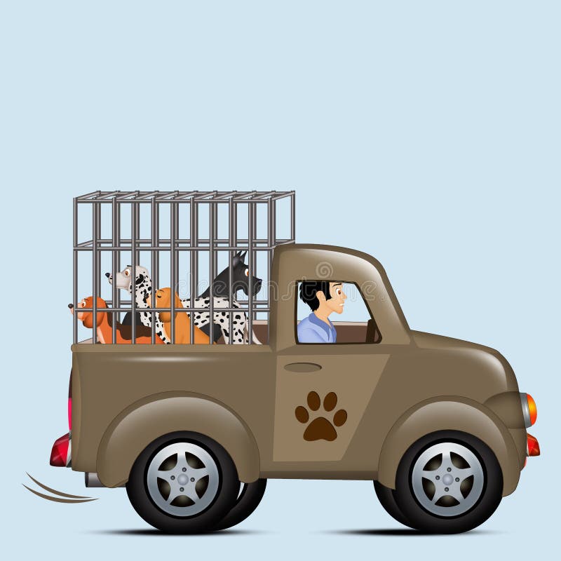 Illustration of Transport of Dogs Stock Illustration - Illustration of ...