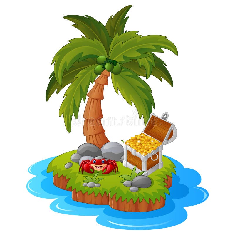 Desert Island Treasure Chest Stock Illustrations – 89 Desert Island ...