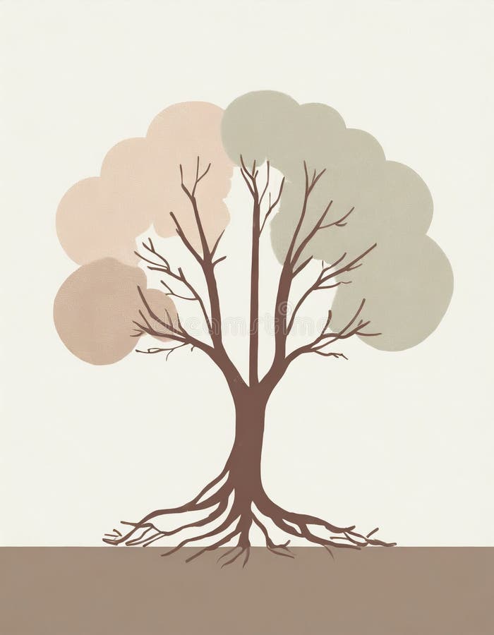 Illustration of the Tree of Life. Root of the Tree Stock Illustration ...
