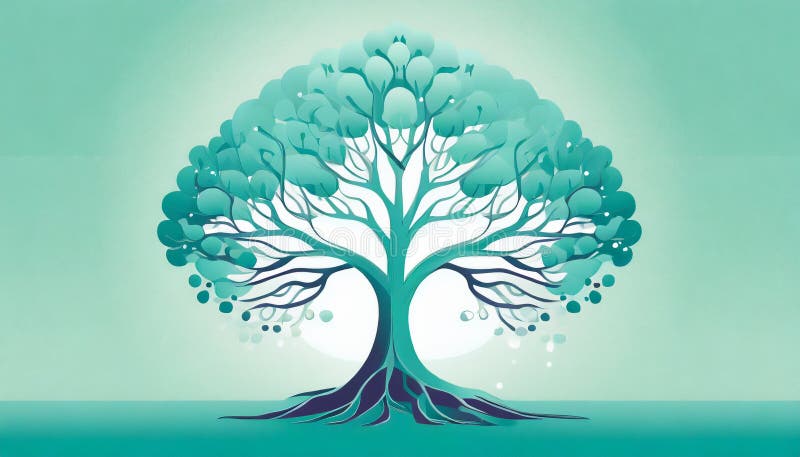 Illustration of the Tree of Life. Root of the Tree Stock Illustration ...