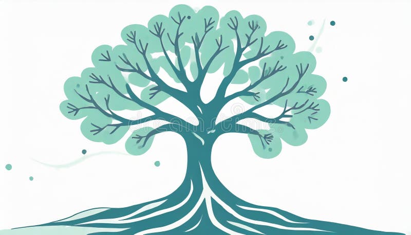 Illustration of the Tree of Life. Root of the Tree Stock Illustration ...