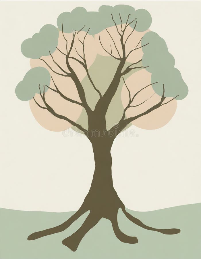 Illustration of the Tree of Life. Root of the Tree Stock Illustration ...