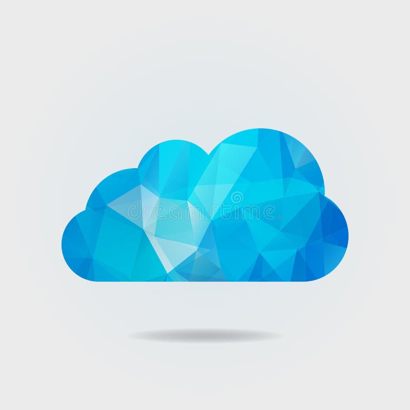 Triangle Cloud Illustration Stock Vector - Illustration of yolk ...