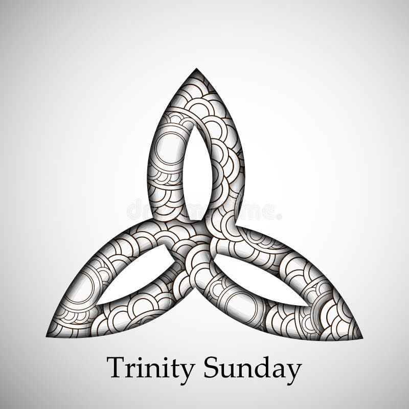 Illustration of Trinity Sunday Background Stock Vector - Illustration ...