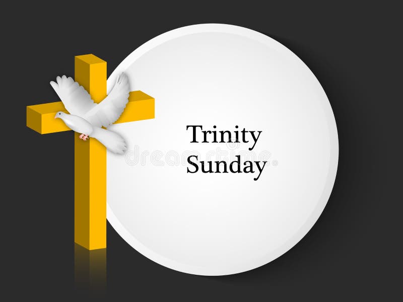 Illustration of Trinity Sunday Background Stock Vector - Illustration ...