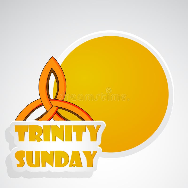 Illustration of Trinity Sunday Background Stock Vector - Illustration ...