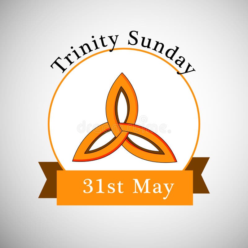 Illustration of Trinity Sunday Background Stock Vector - Illustration ...