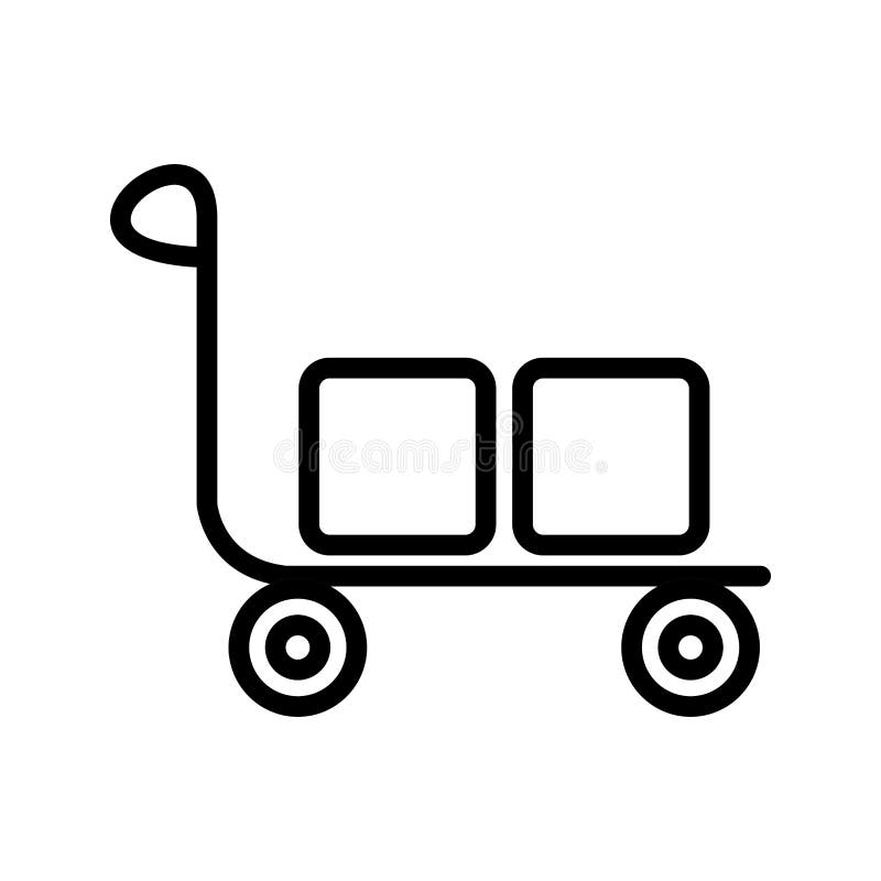 Illustration Trolley Icon for Personal and Commercial Use. Stock ...