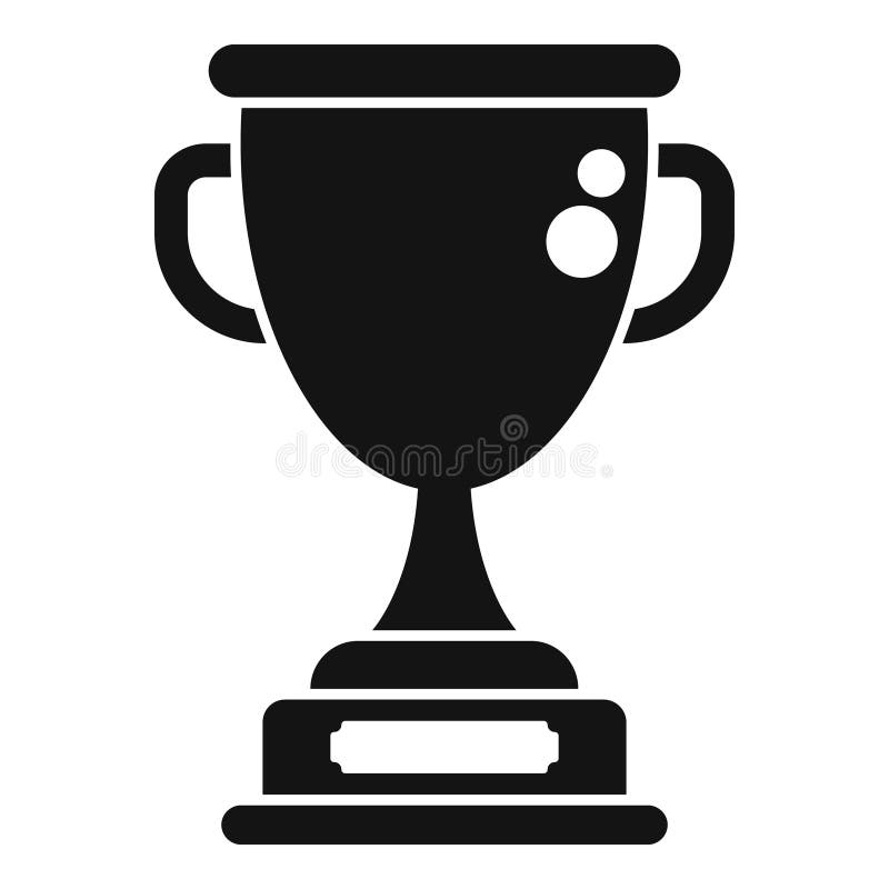 Illustration of a Trophy Silhouette, Representing Achievement and ...