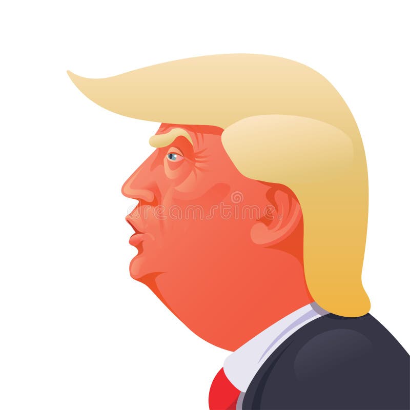 Trump Profile Stock Illustrations – 156 Trump Profile Stock ...