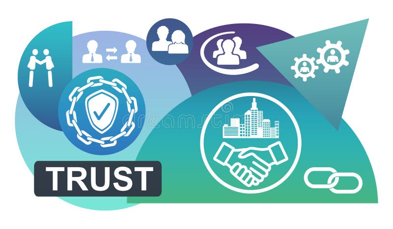 Concept of trust stock illustration. Illustration of business - 227672326