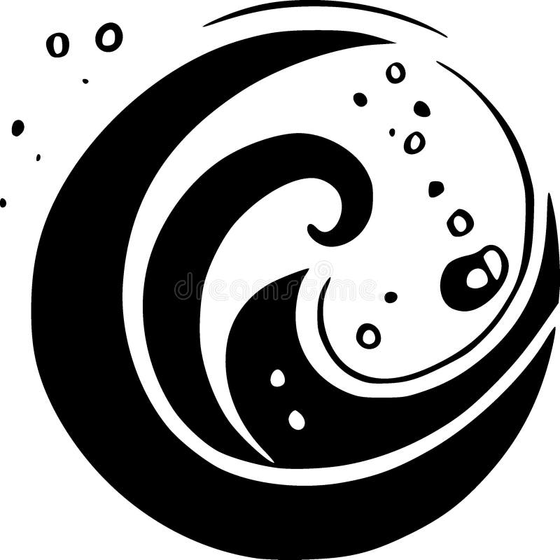 Illustration of Tsunami Waves or Fire Icon Stock Illustration ...