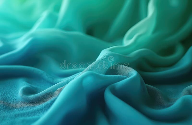 Illustration of Turquoise, Green, Blue Gradient Paint Creating Textile ...